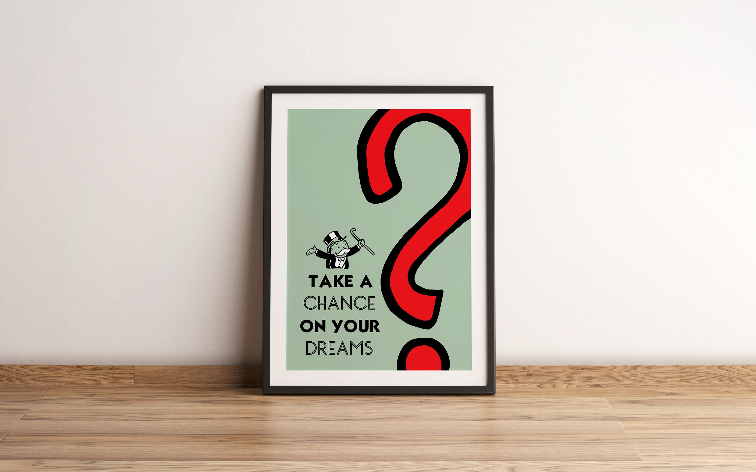 Monopoly Motivational Print Monopoly Poster Monopoly Print Motivational ...