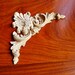 PAIR of Delicate Deep Relief Leaf Corner Applique Onlay, Available in 3 ...