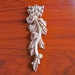 PAIR of Wood Carved Floral Drop Appliques for Cabinet, Onlay for ...