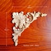 PAIR of Delicate Deep Relief Leaf Corner Applique Onlay, Available in 3 ...