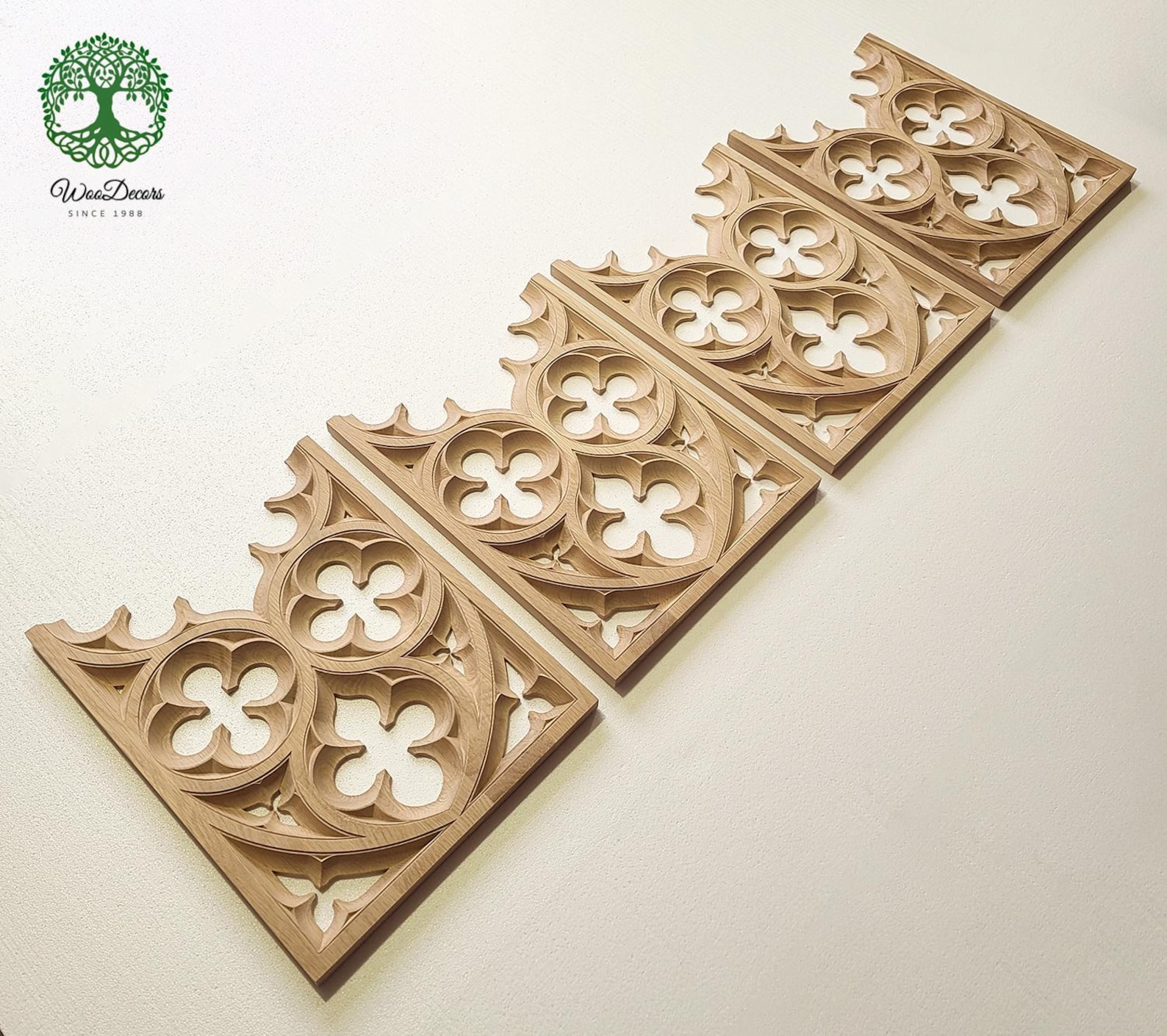 PNL-41 Wood Carved Gothic Screen Panel for Furniture, Window and ...