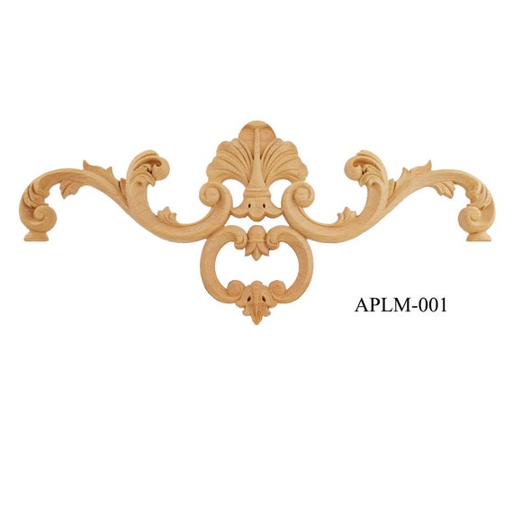 Wood Carved Leaf Scroll Applique for Panels - Etsy