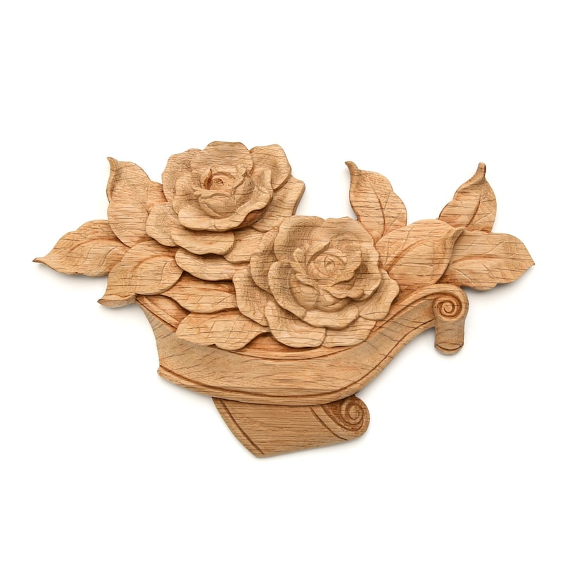 Carved Wood Roses - Etsy