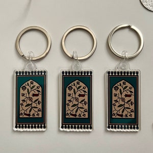 Islamic Prayer Rug Keychain- Mini Rug Keychain- Islamic Keychain ...