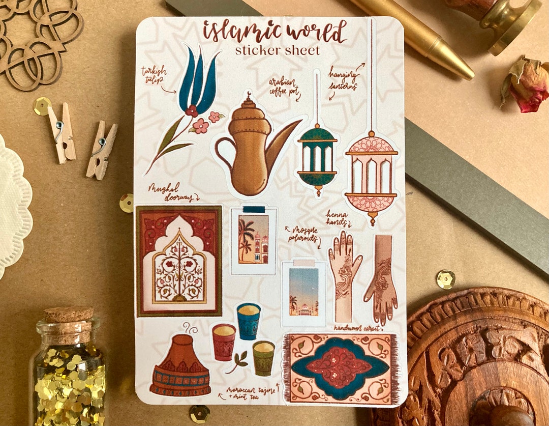 Islamic Sticker Sheet Islamic Planner Stickers Islamic Journal Sticker ...