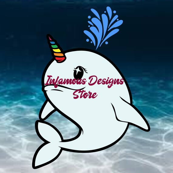 Narwhal SVG PNG & More DIY Shirts Hats Bags Mugs | Etsy