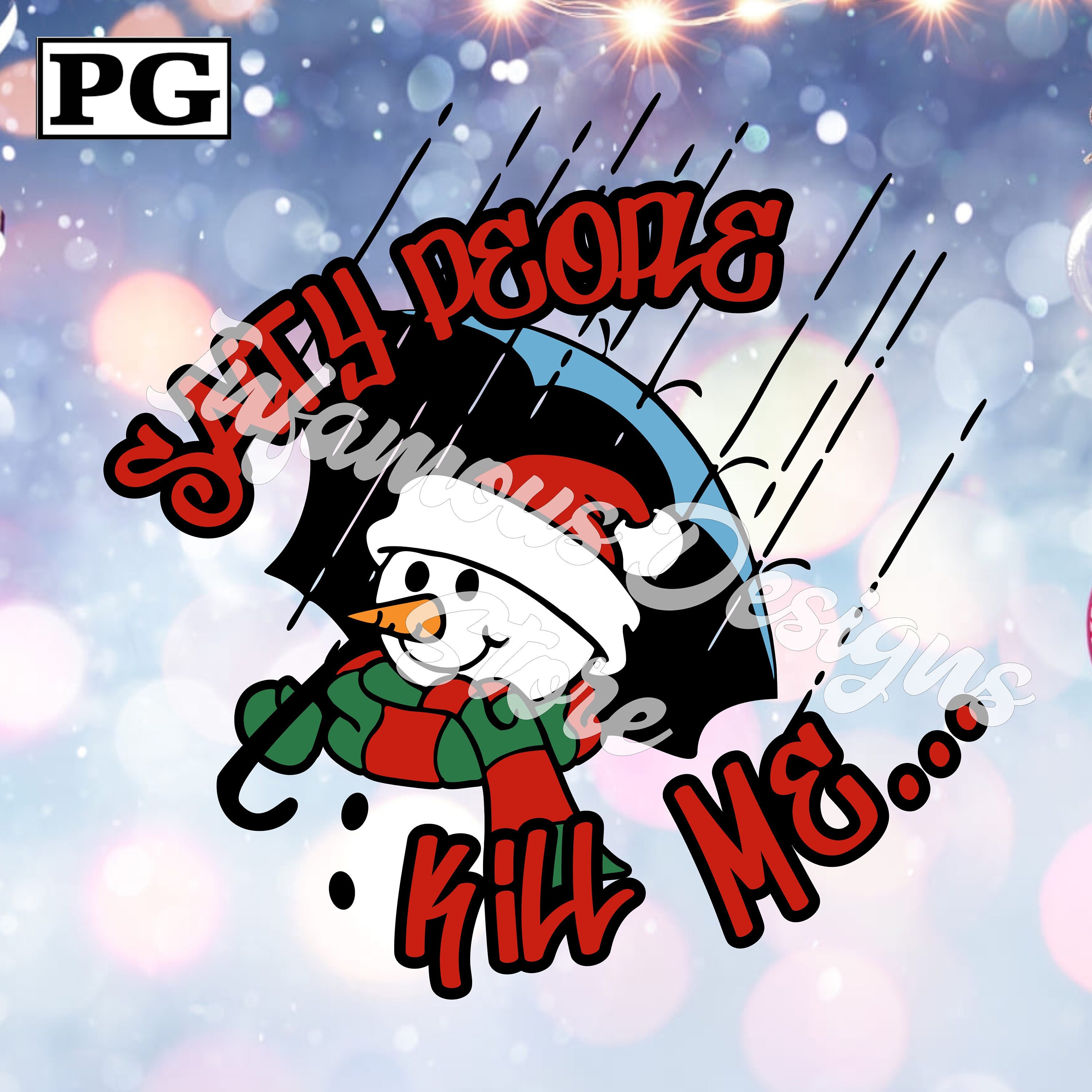 Salty People Kill Me Snowman SVG PNG & More DIY Shirts | Etsy