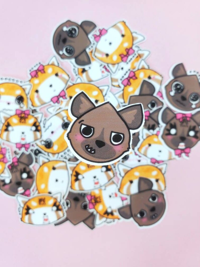 Aggretsuko Emoji Sticker Pack Journal Stickers Journaling | Etsy