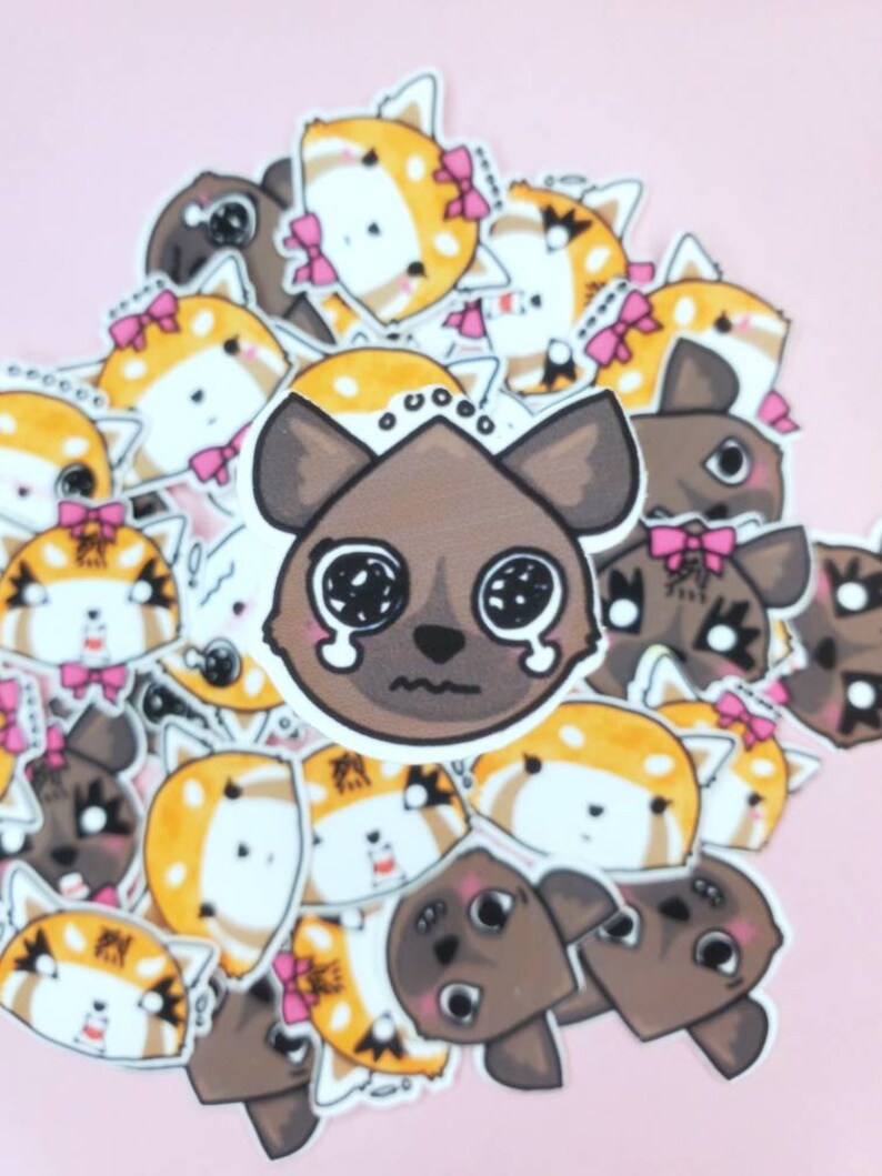 Aggretsuko Emoji Sticker Pack Journal Stickers Journaling | Etsy