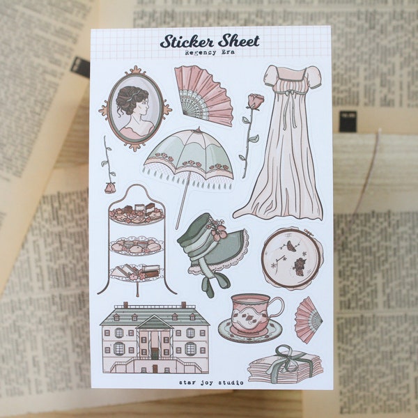 Regency Era Stickers - Etsy