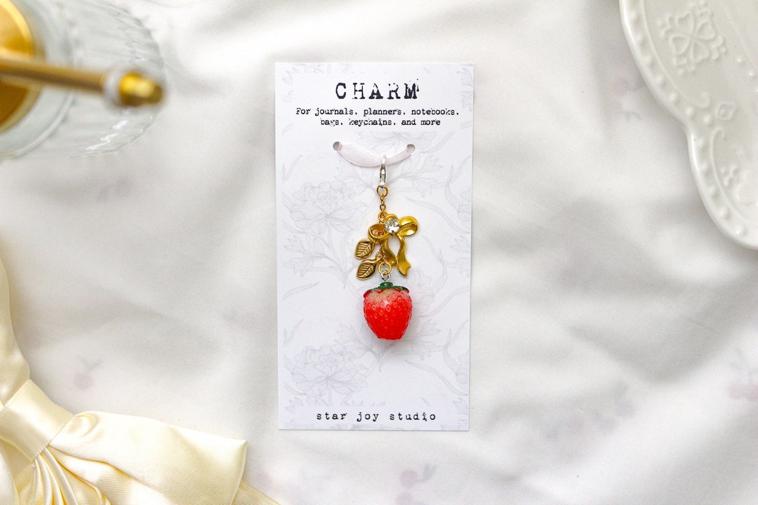Strawberry Cottagecore Charm Planner Charm, Planner Charm, Travelers ...
