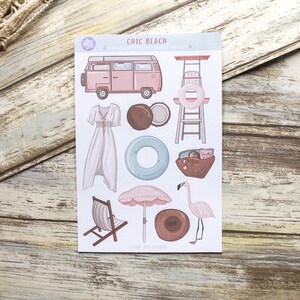 Chic Beach Sticker Sheet Bullet Journal Stickers Planner - Etsy Canada