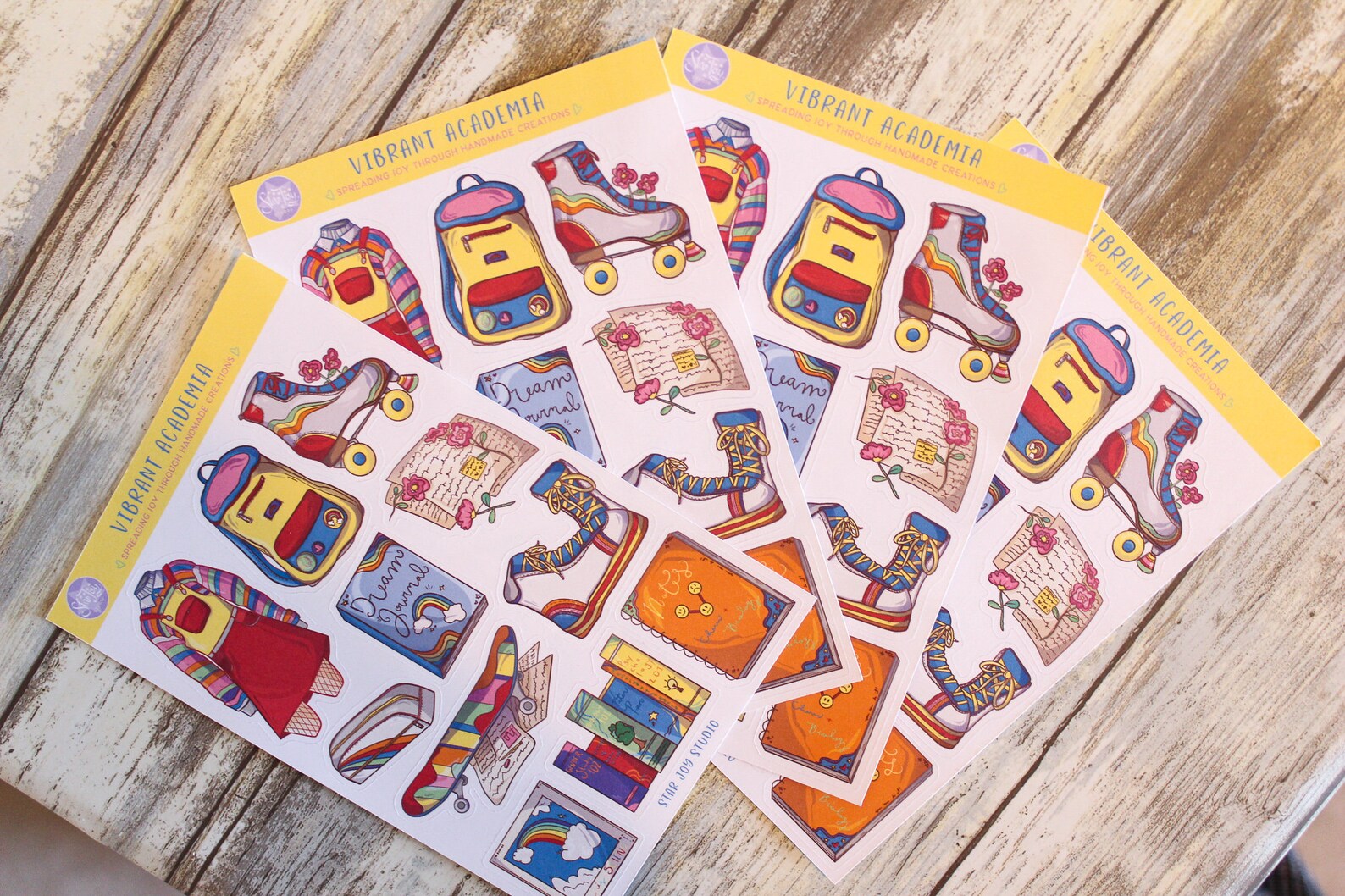 Vibrant Academia Sticker Sheet Bullet Journal Stickers - Etsy Canada