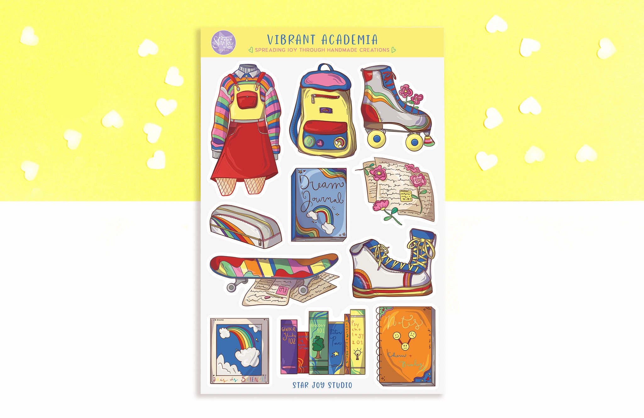 Vibrant Academia Sticker Sheet Bullet Journal Stickers - Etsy Canada