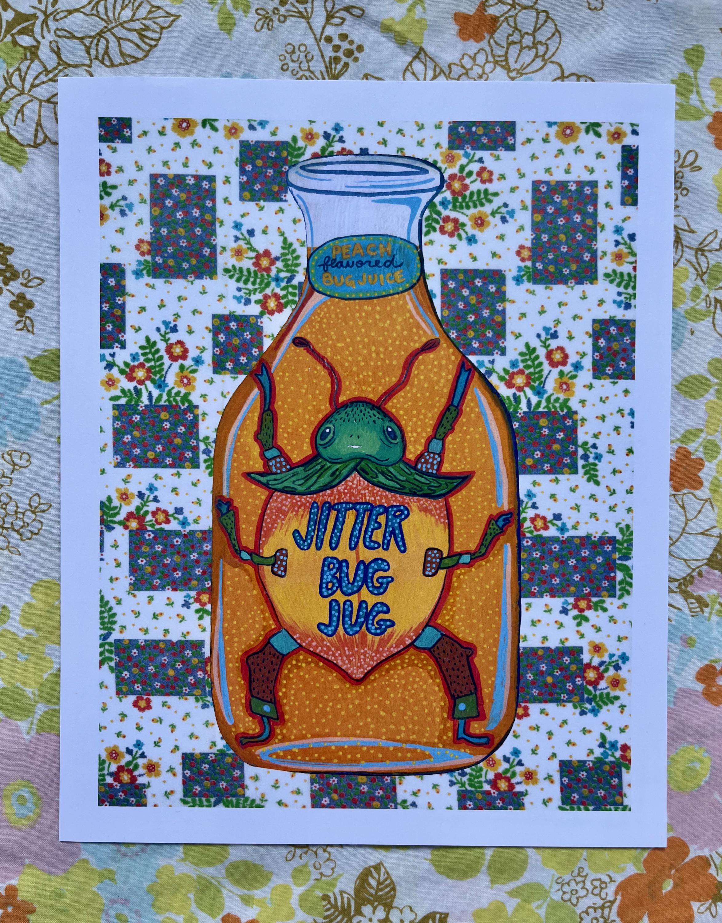 Jitter Bug Jug Art Print - Etsy
