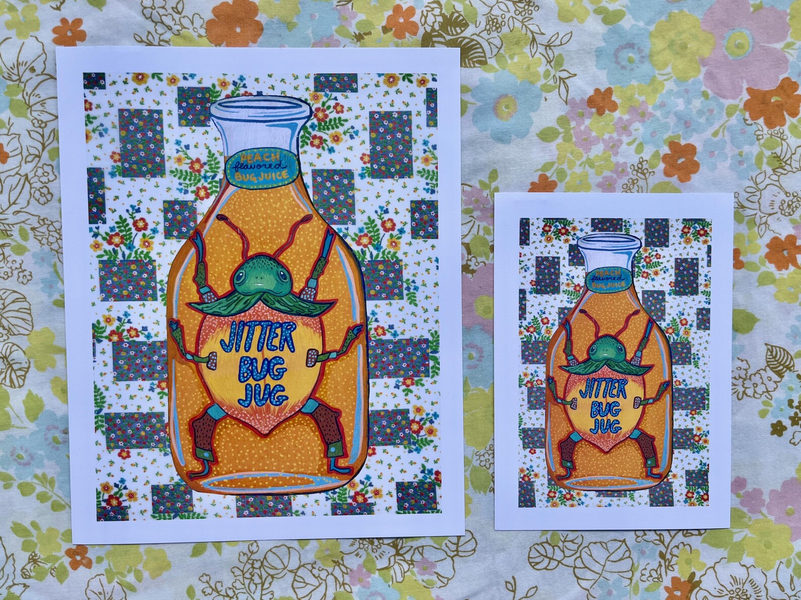 Jitter Bug Jug Art Print - Etsy