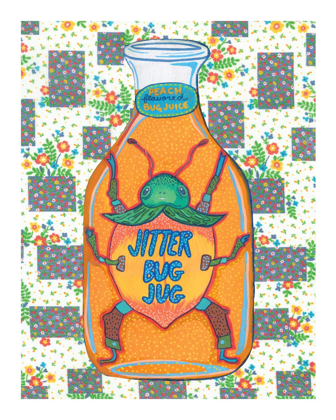 Jitter Bug Jug Art Print - Etsy