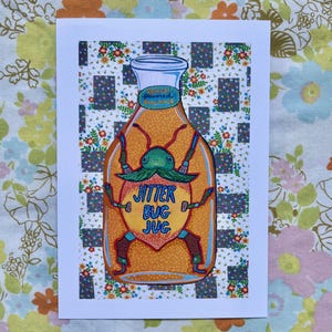Jitter Bug Jug Art Print - Etsy