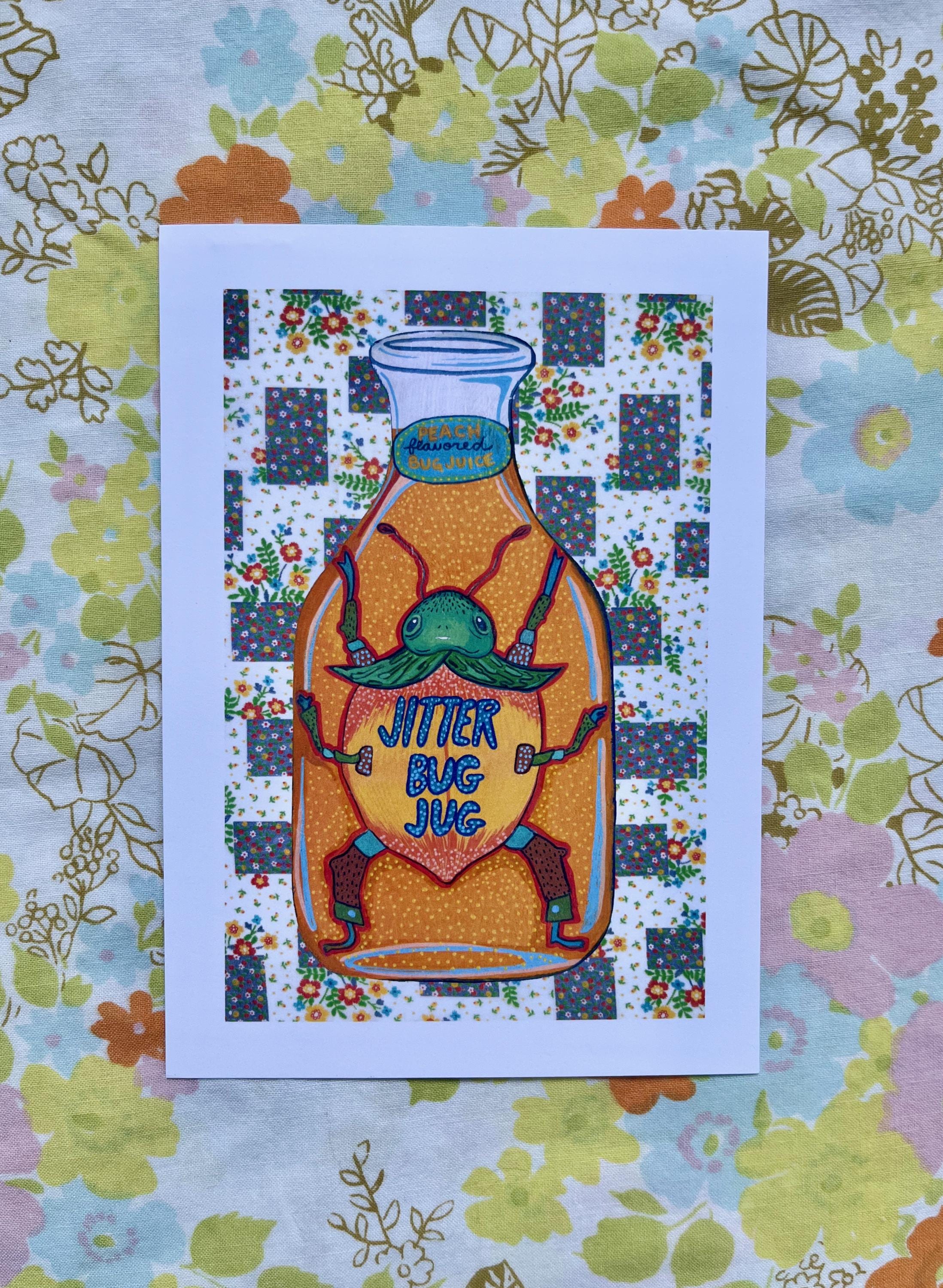 Jitter Bug Jug Art Print - Etsy