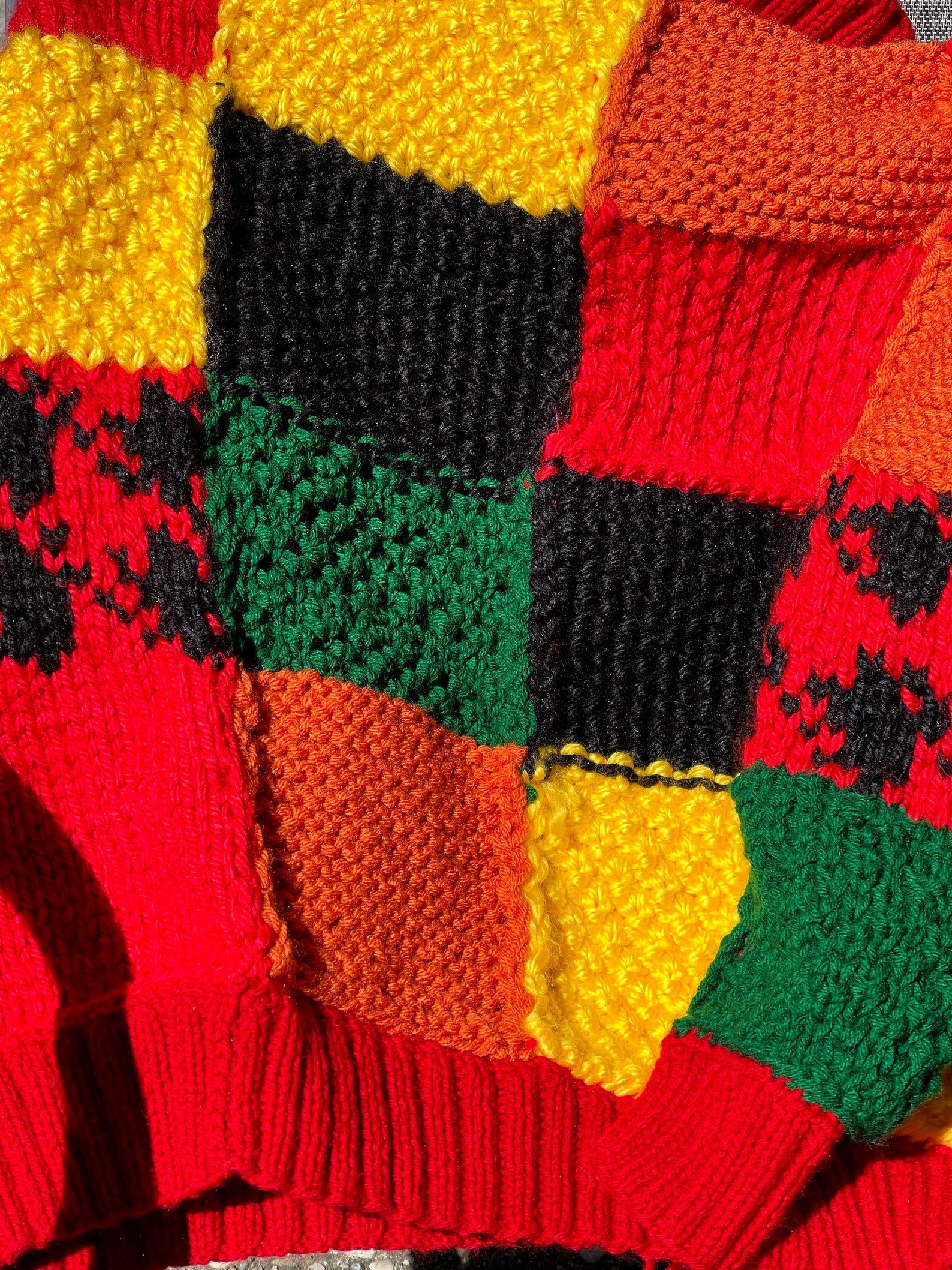 Handmade JW Anderson Inspired Multi-color Cardigan Sweater - Etsy