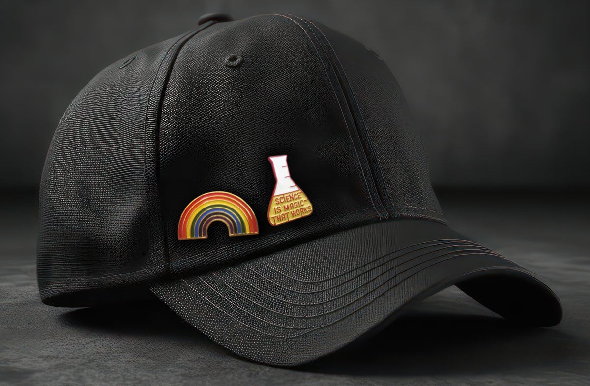 Science is Magic That Works, Beaker and Rainbow Enamel Pins. Set of 2 ...