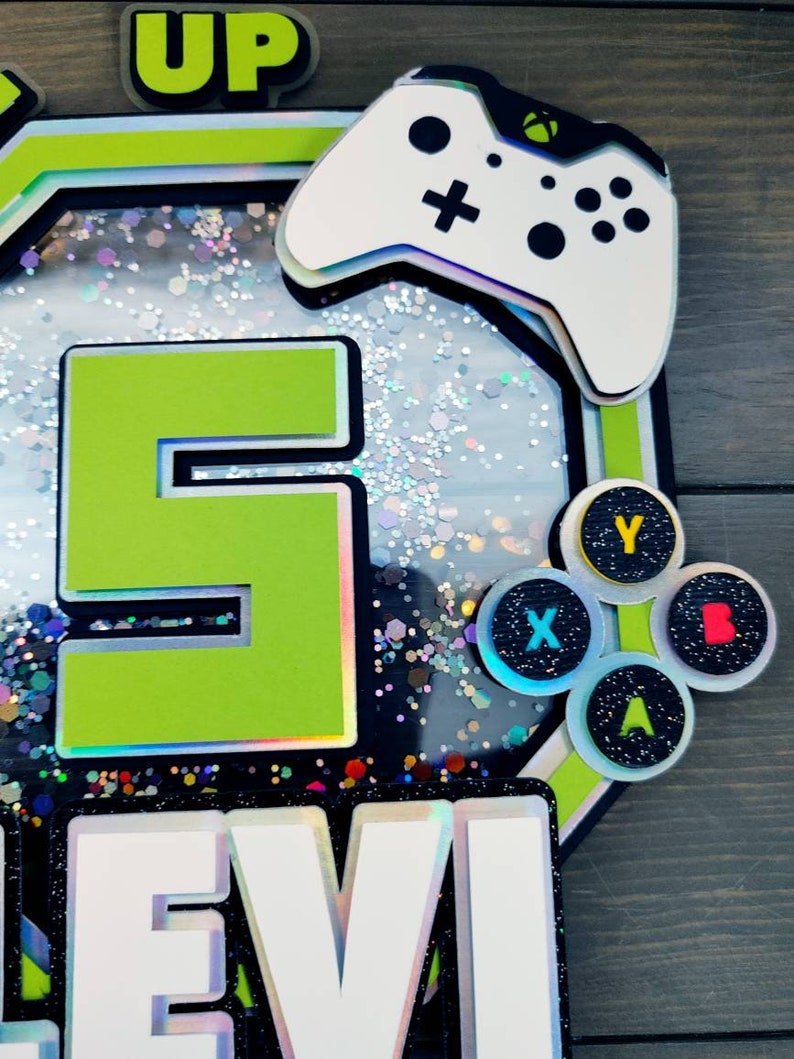 Gamer Cake Topper/video Game Cake Topper | Etsy