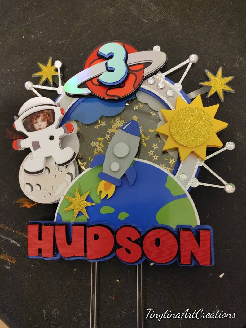 Space/astronaut/solar System Cake Topper - Etsy