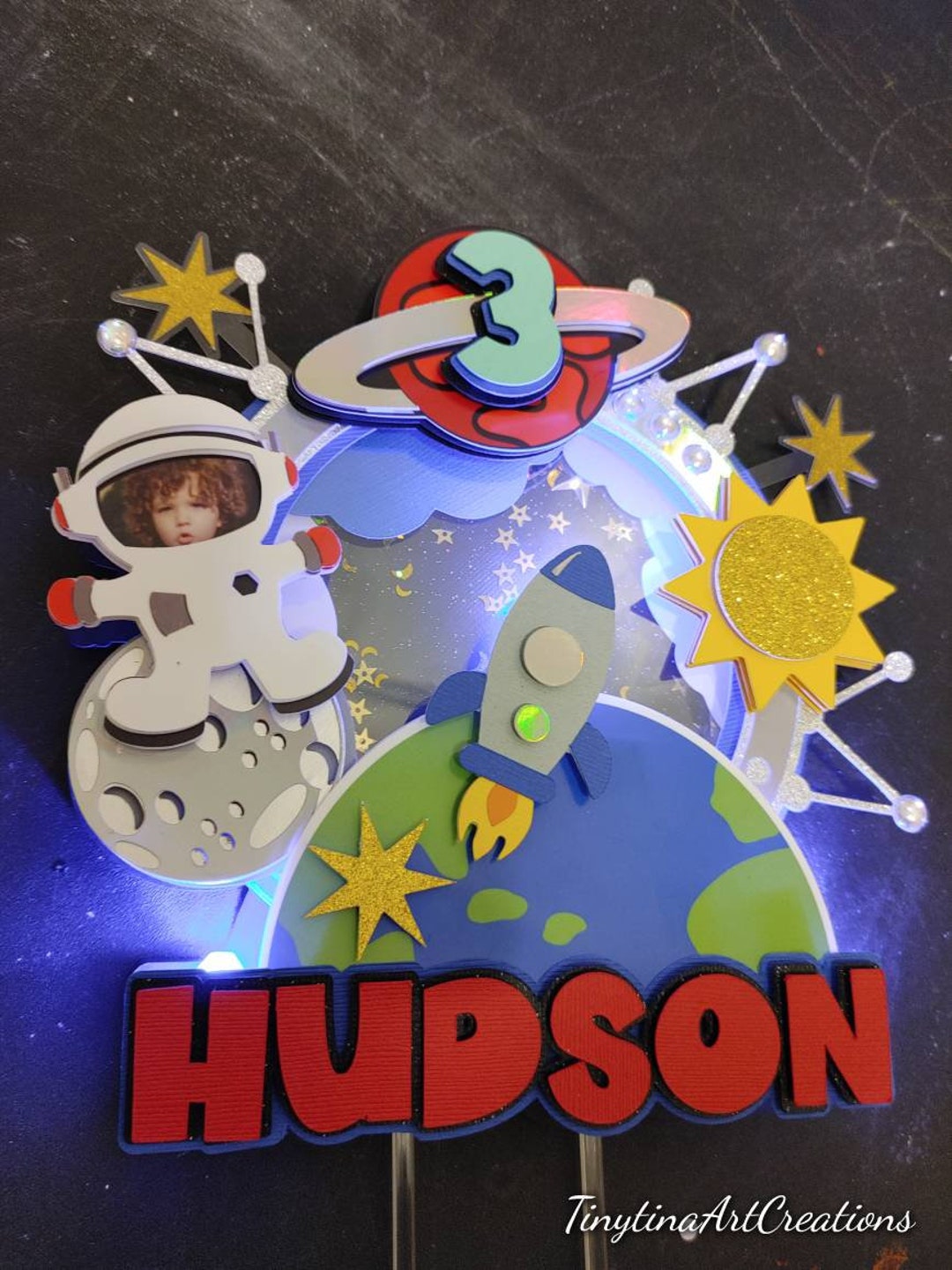 Space/astronaut/solar System Cake Topper - Etsy