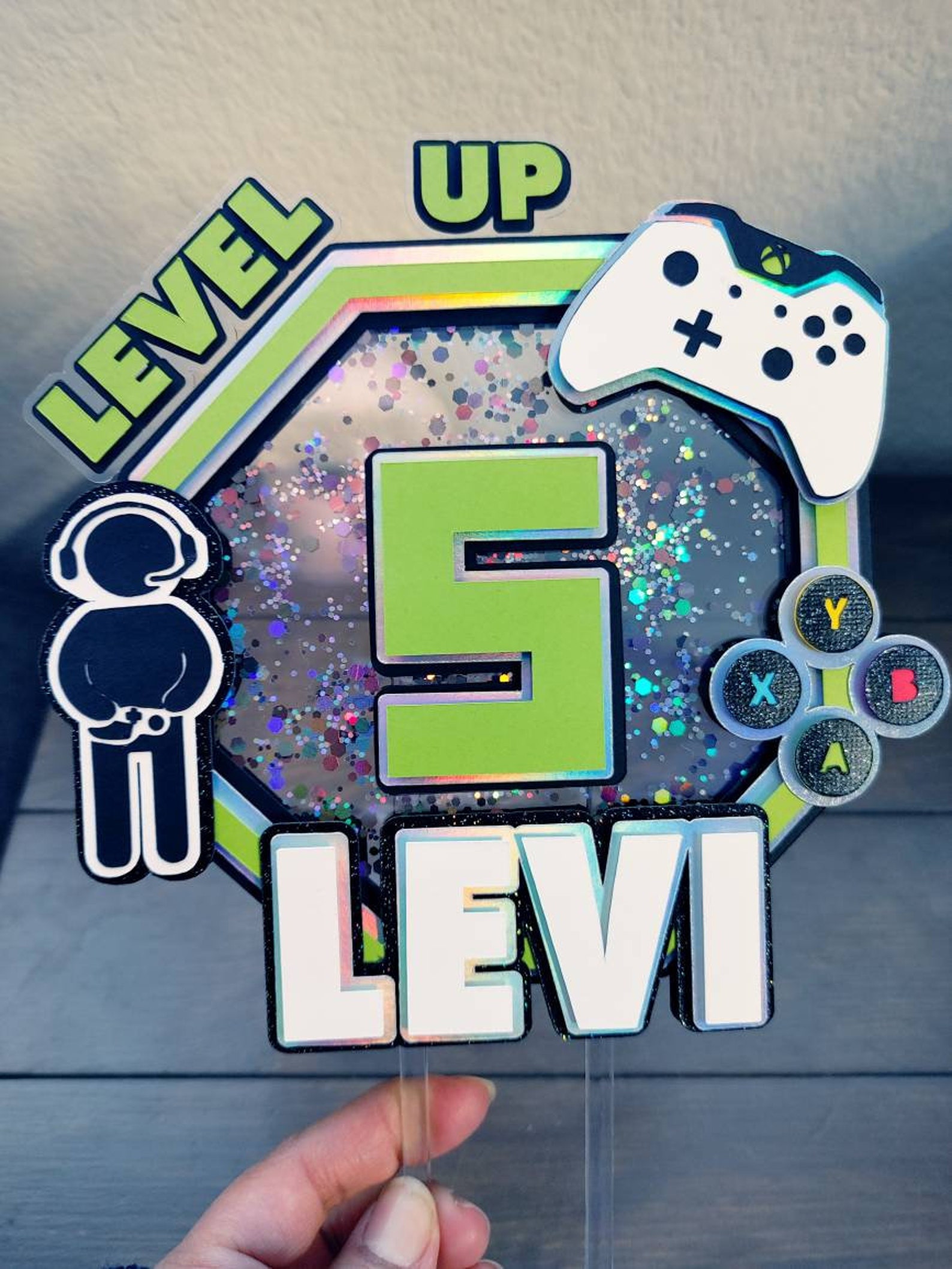 Gamer Cake Topper/video Game Cake Topper | Etsy