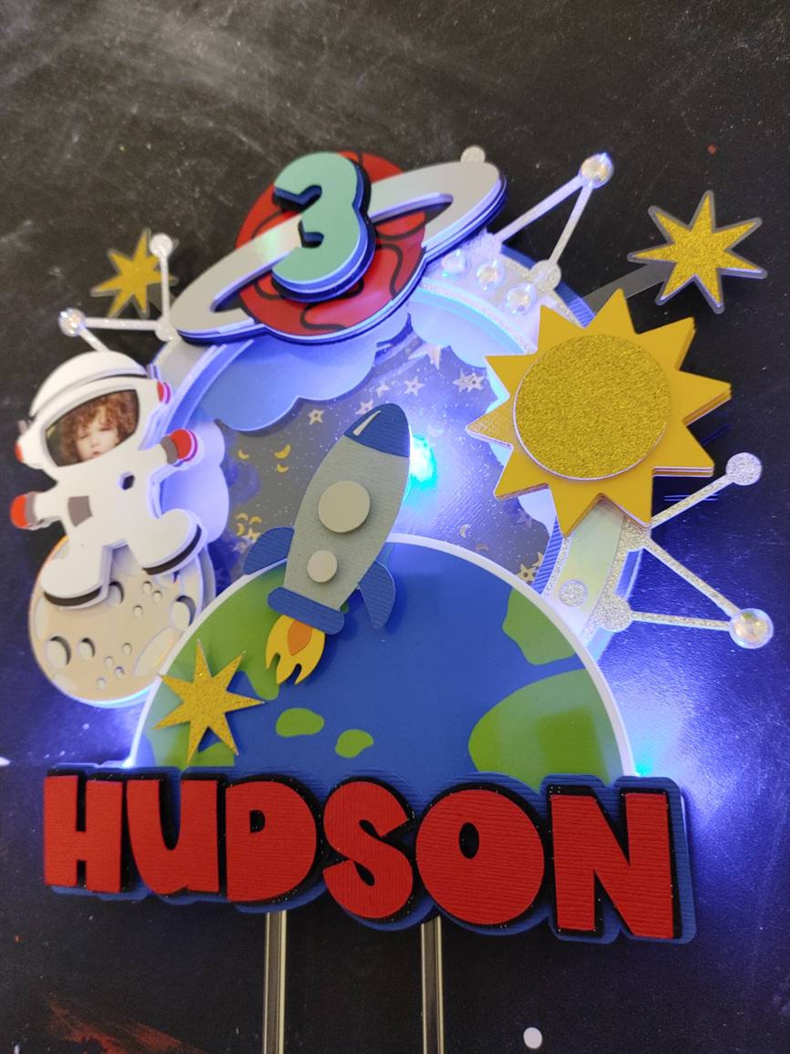 Space/astronaut/solar System Cake Topper - Etsy