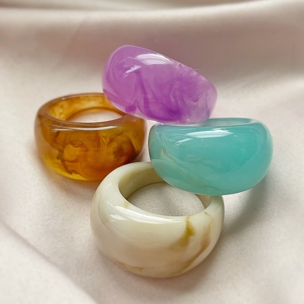 Resin Stacking Ring - Etsy