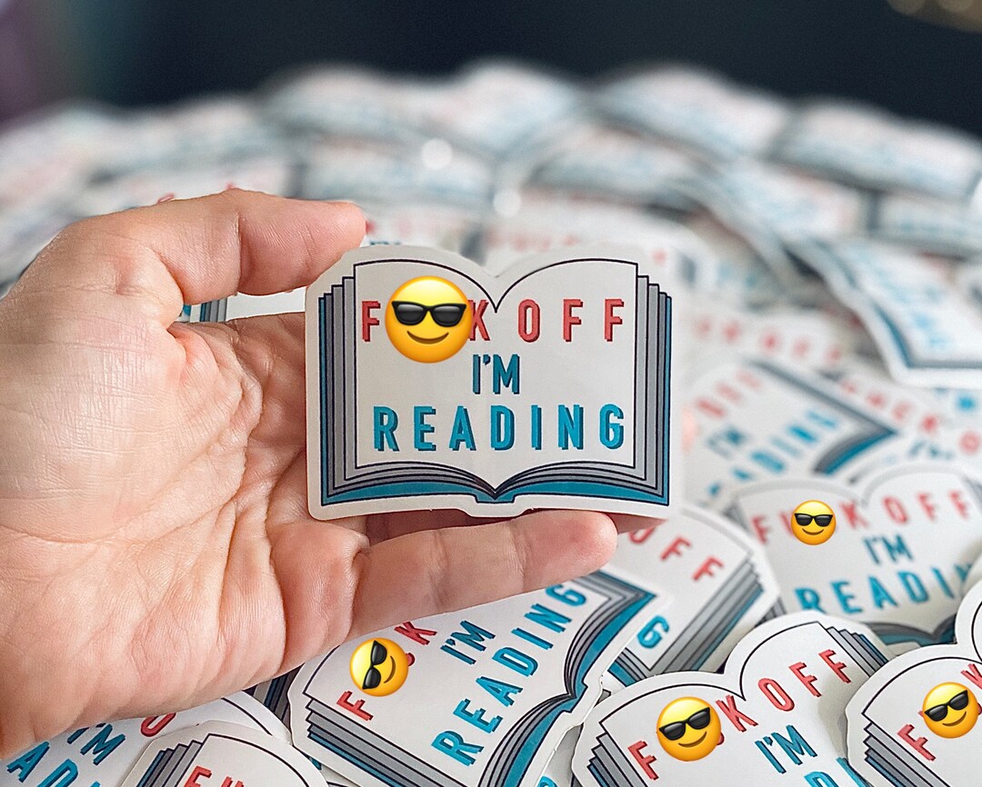 F off Im Reading Sticker - Etsy