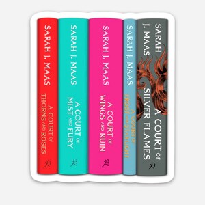 ACOTAR Book Stack Sticker - Etsy