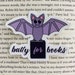 Batty for Books Vinyl Sticker - Etsy