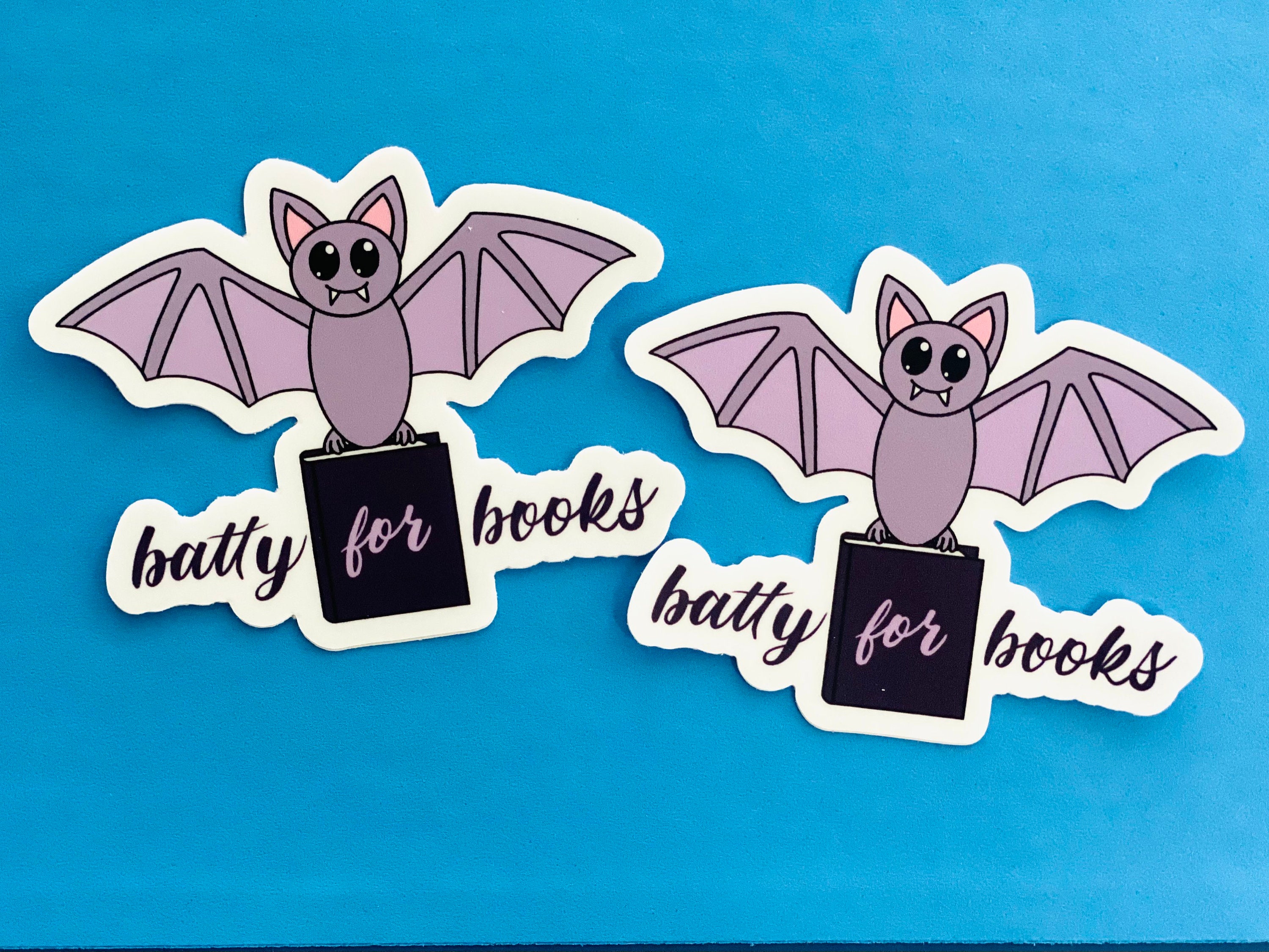 Batty for Books Vinyl Sticker - Etsy