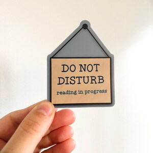 Do Not Disturb Reading in Progress Sticker Bookish Sticker - Etsy