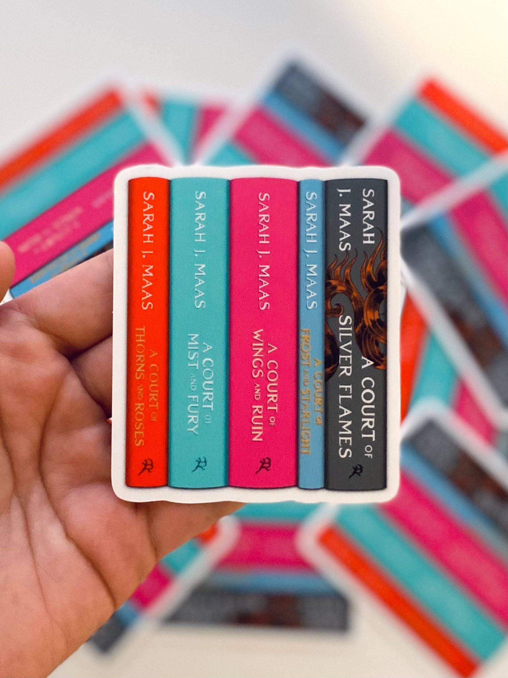 ACOTAR Book Stack Sticker | Etsy