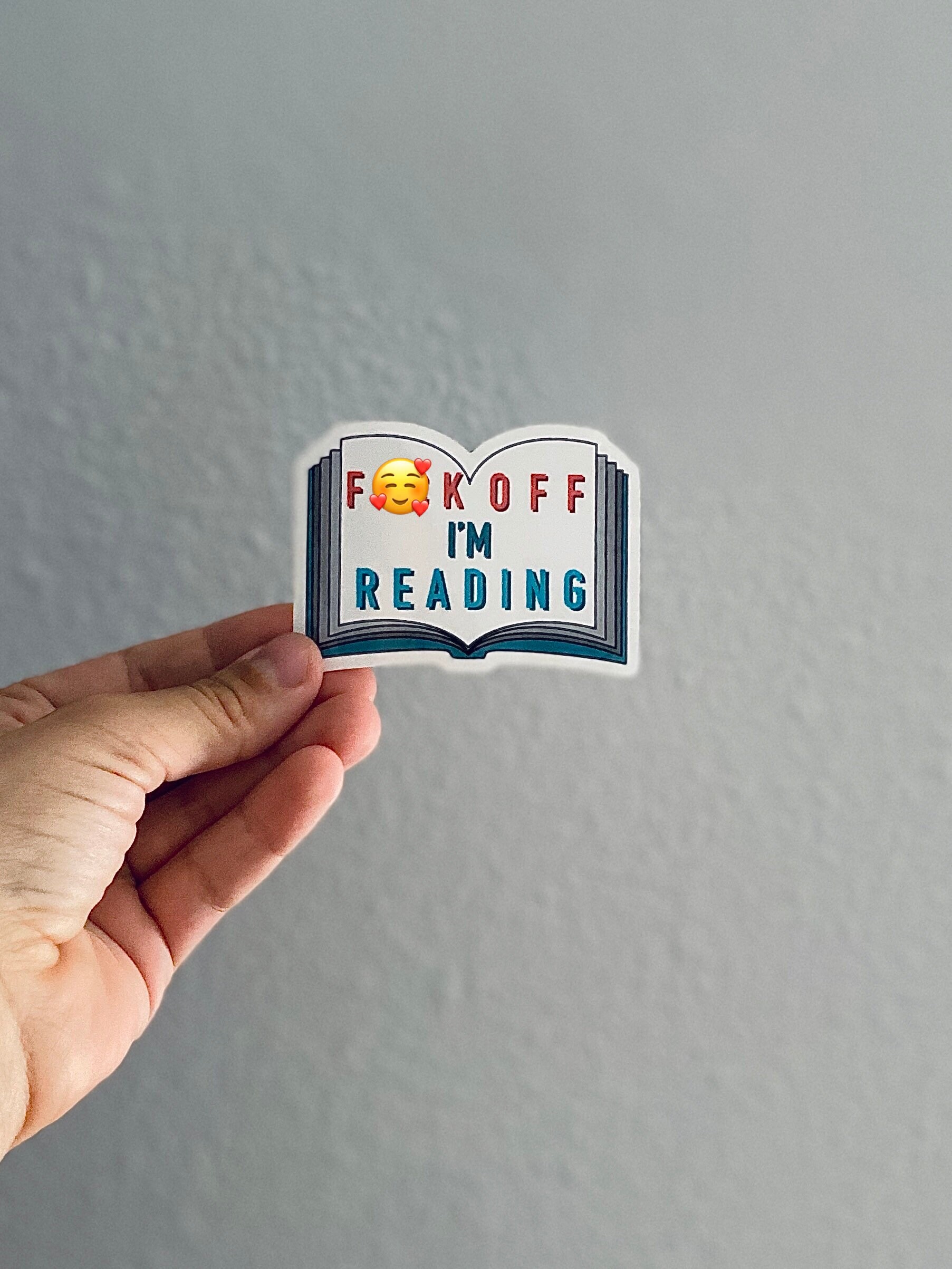 F off Im Reading Sticker - Etsy