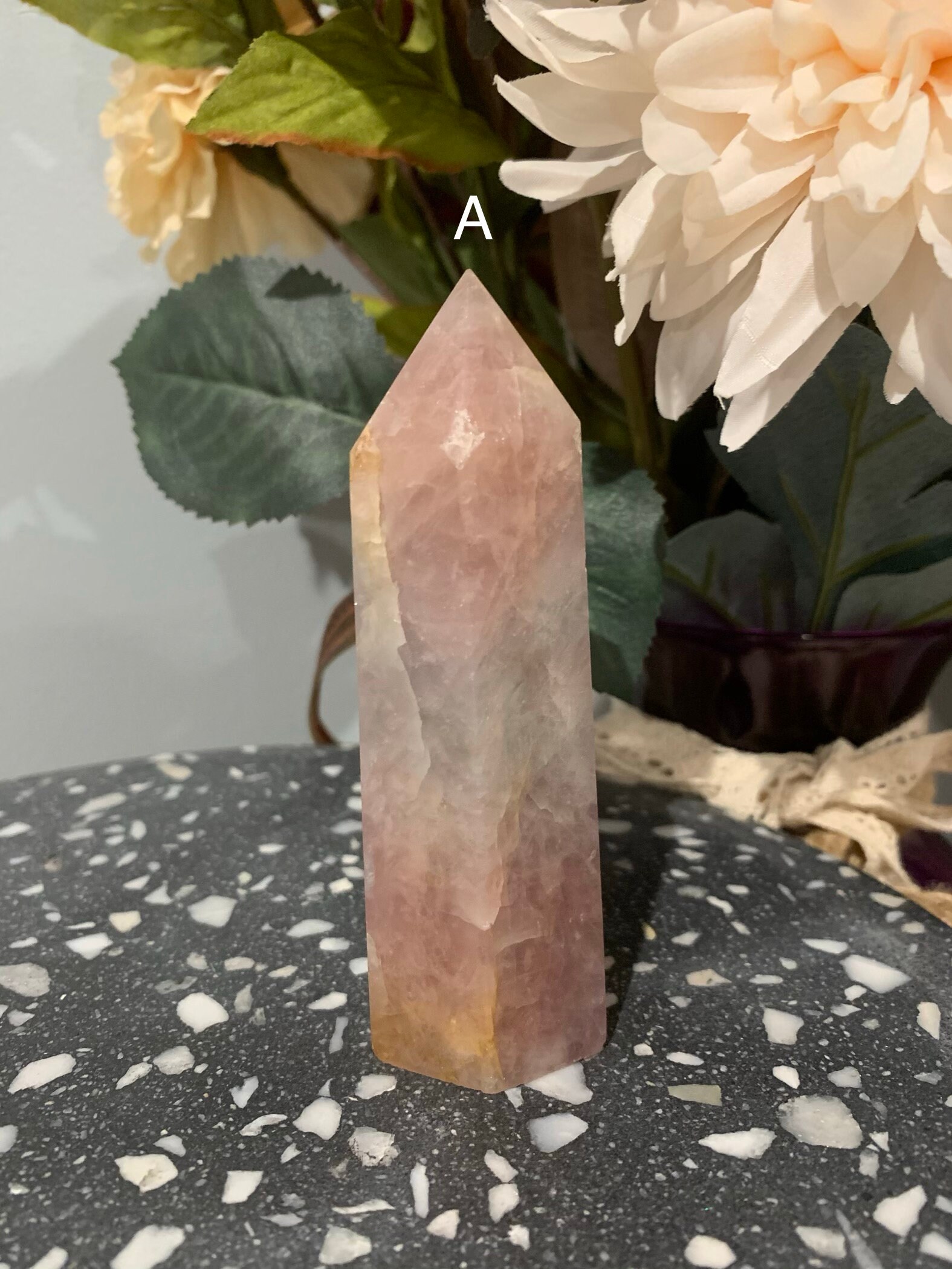 Purple Rose Quartz Towers | Etsy