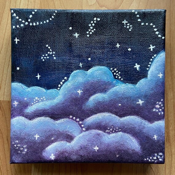 Simple Night Sky Painting