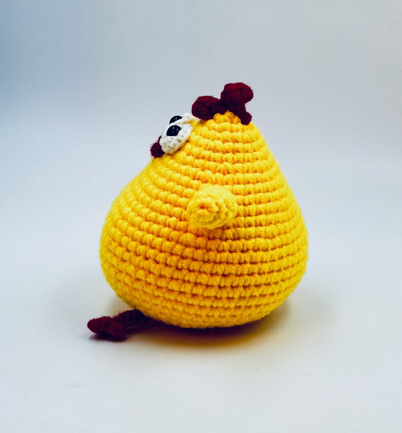 Handmade Lil Chick, Plump Yellow Chicken, Stress Relief Amigurumi ...