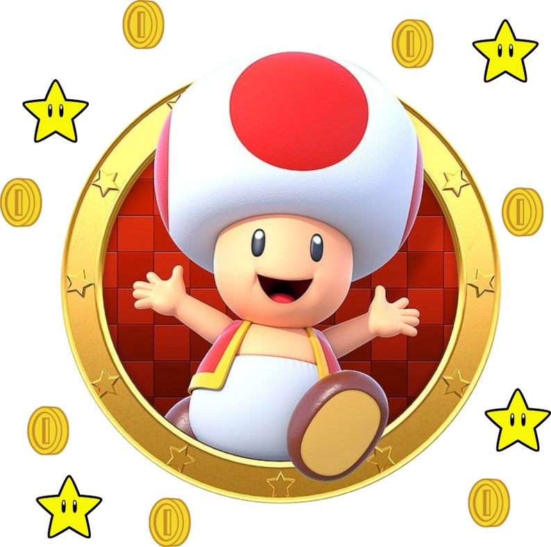 Digital Mario - Etsy