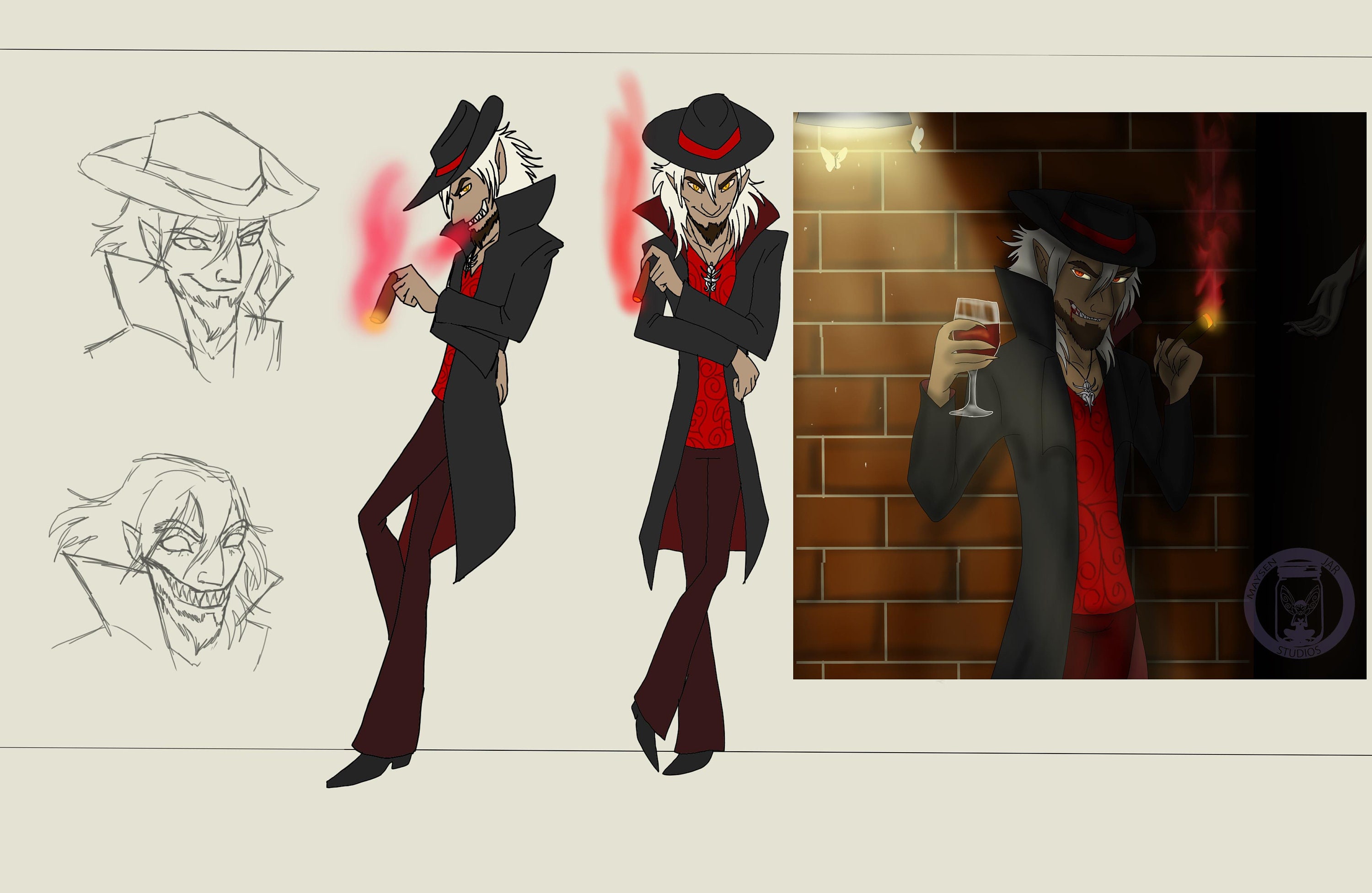 Vampire Character Design - Etsy