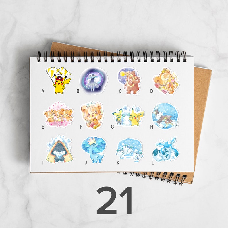 Pokemon Go Sticker Setc 12 Stickers : 9 to Choose From - Etsy