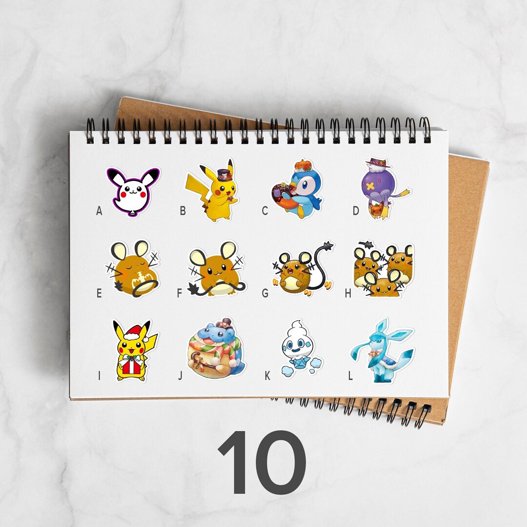 Pokemon Go Sticker Set B 12 Stickers : 9 Sets to Choose From - Etsy