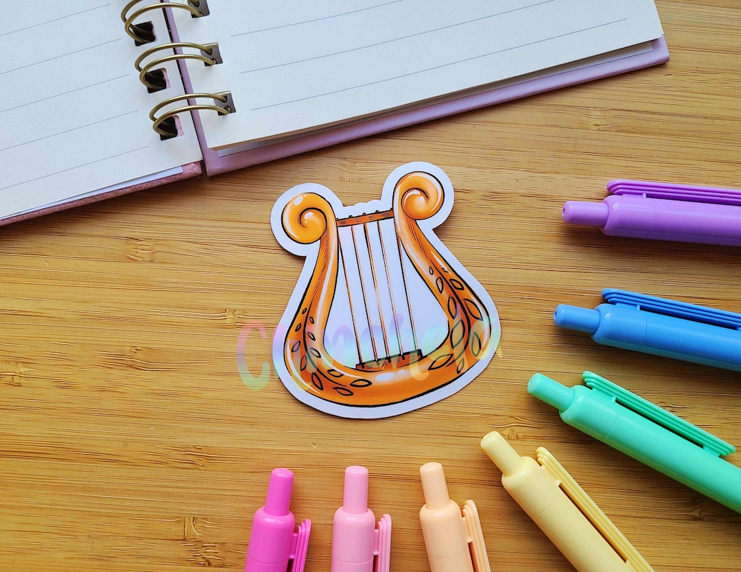 Lyre | Greek Mythology Vinyl Sticker - Etsy