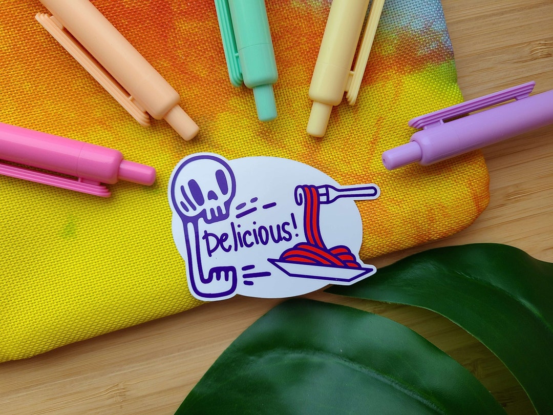 Undertale Papyrus Delicious Spaghetti Sticker | 3" Vinyl Sticker - Etsy