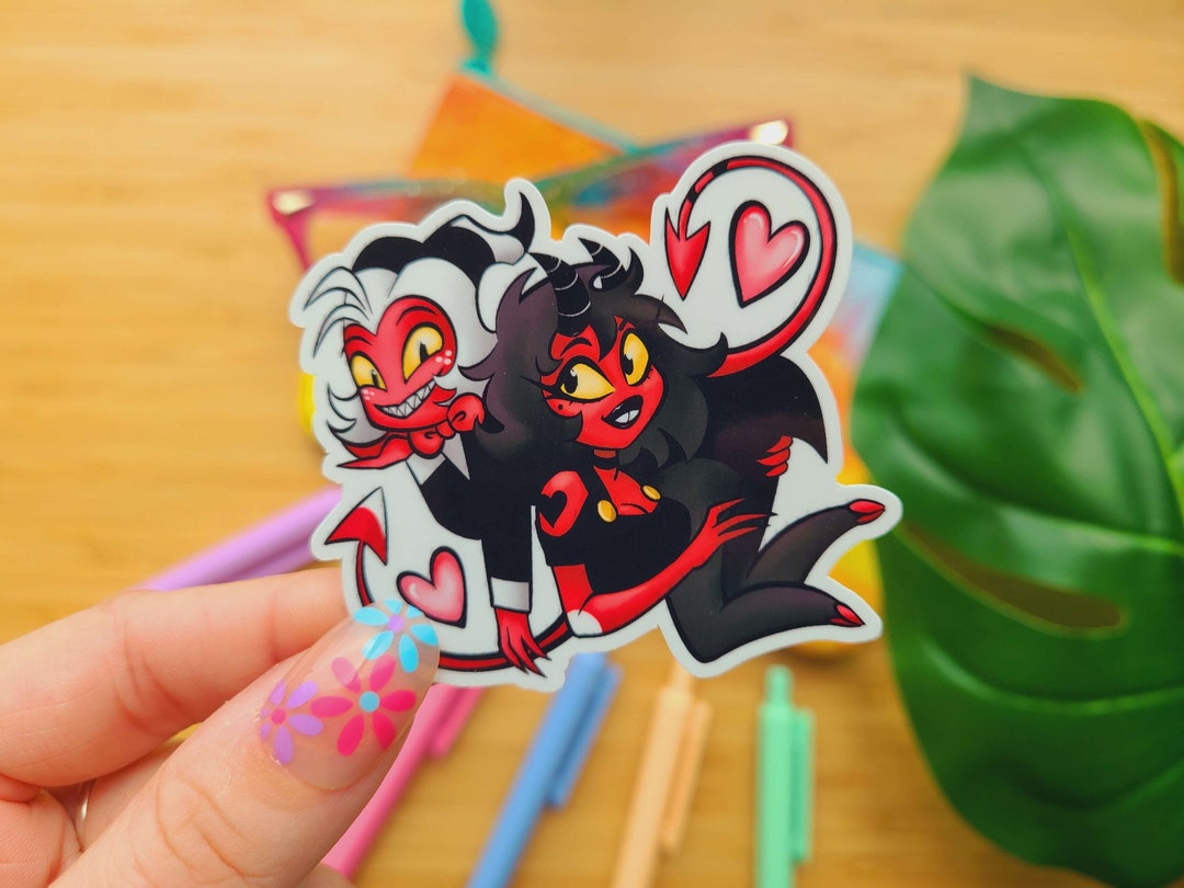 Milly & Moxxie Waterproof Helluva Boss Vinyl Sticker - Etsy