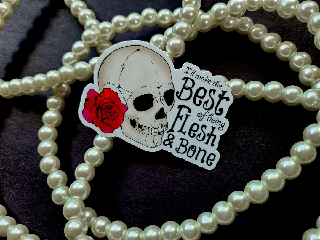Flesh & Bone | Beejuice Musical Skull Waterproof Sticker - Etsy