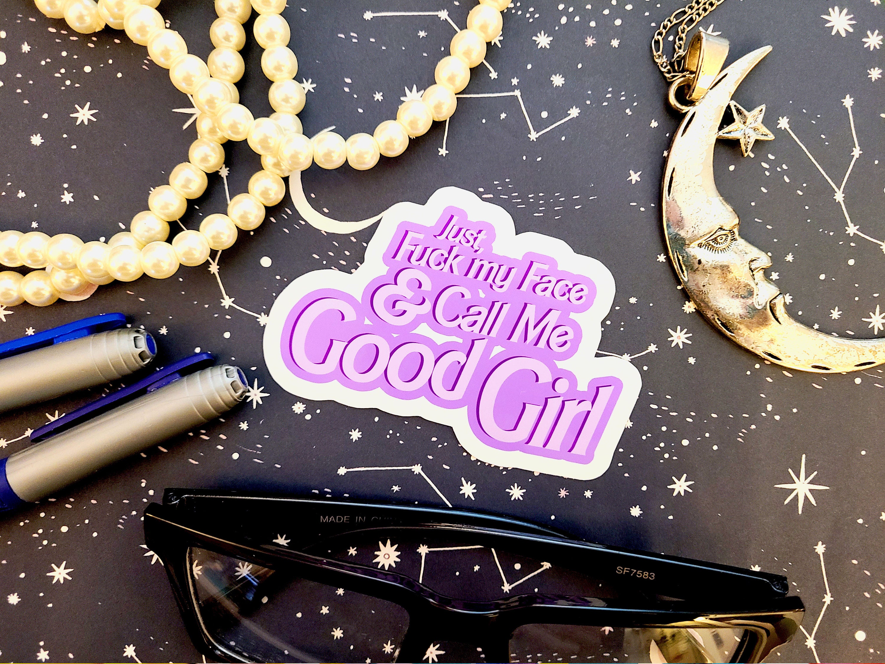 Fck My Face and Call Me Good Girl Vinyl Sticker Rude - Etsy